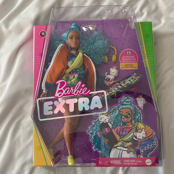 Barbie | Toys | Barbie Extra Doll With Turquoise Hair And Colorful ...